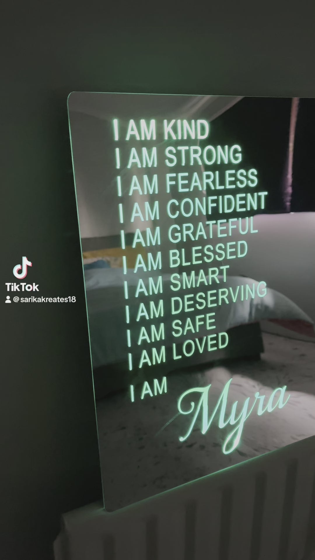 Personalised Affirmation mirror – Sarikakreates